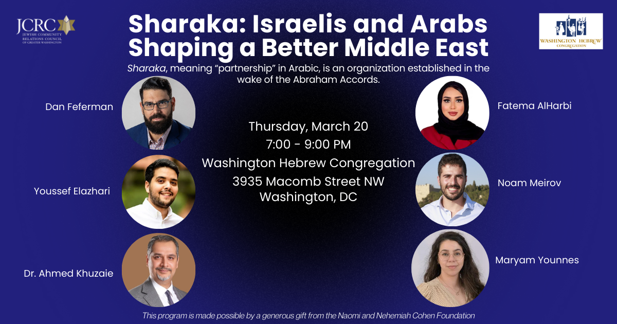Sharaka: Israelis and Arabs Shaping a Better Middle East | Jewish ...